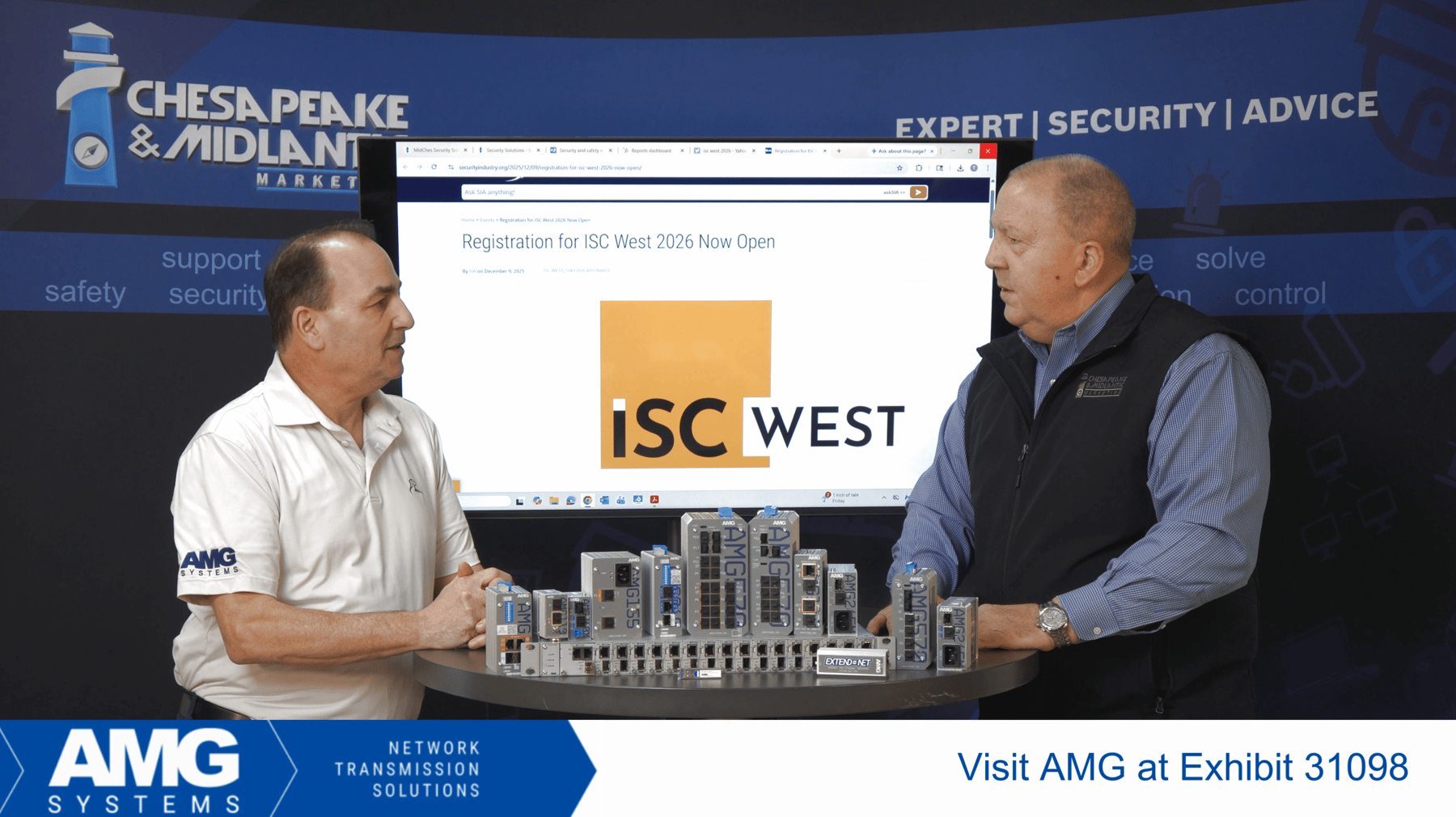 Why visit the AMG Systems booth at ISC West 2026