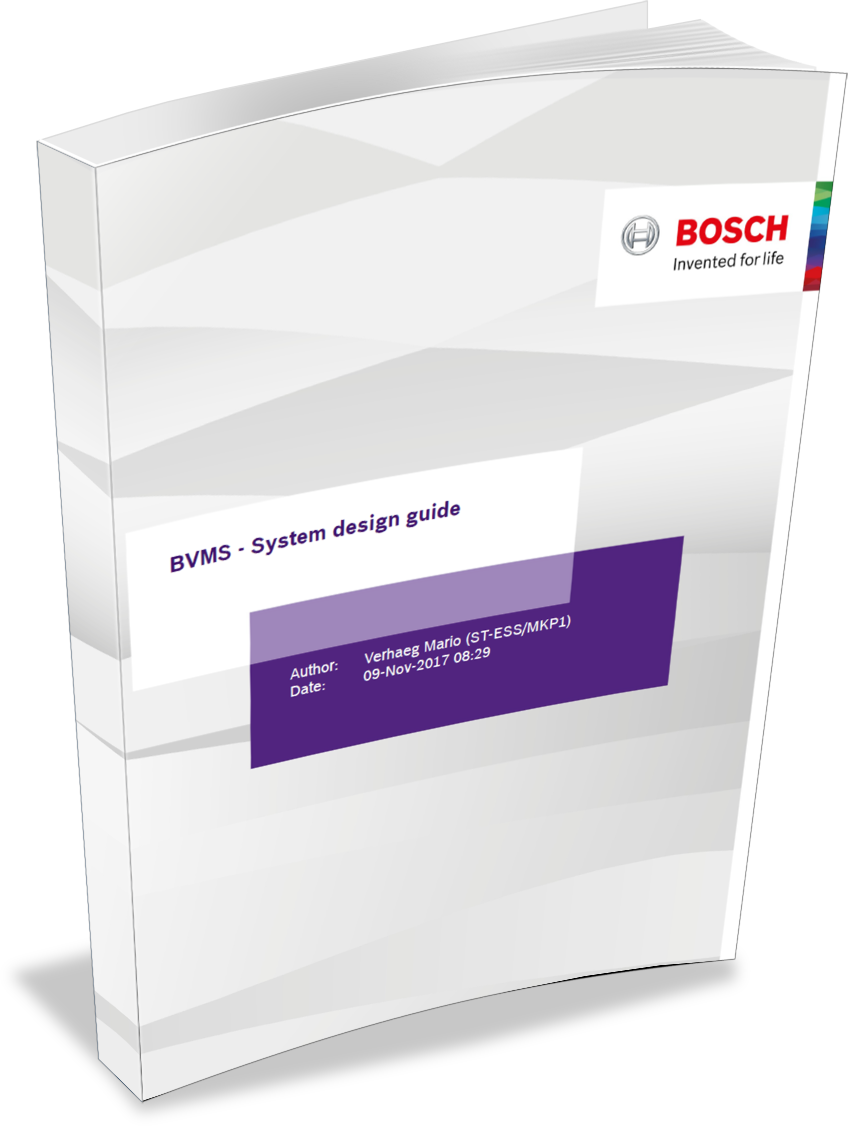 Bosch VMS (BVMS) System Design Resources