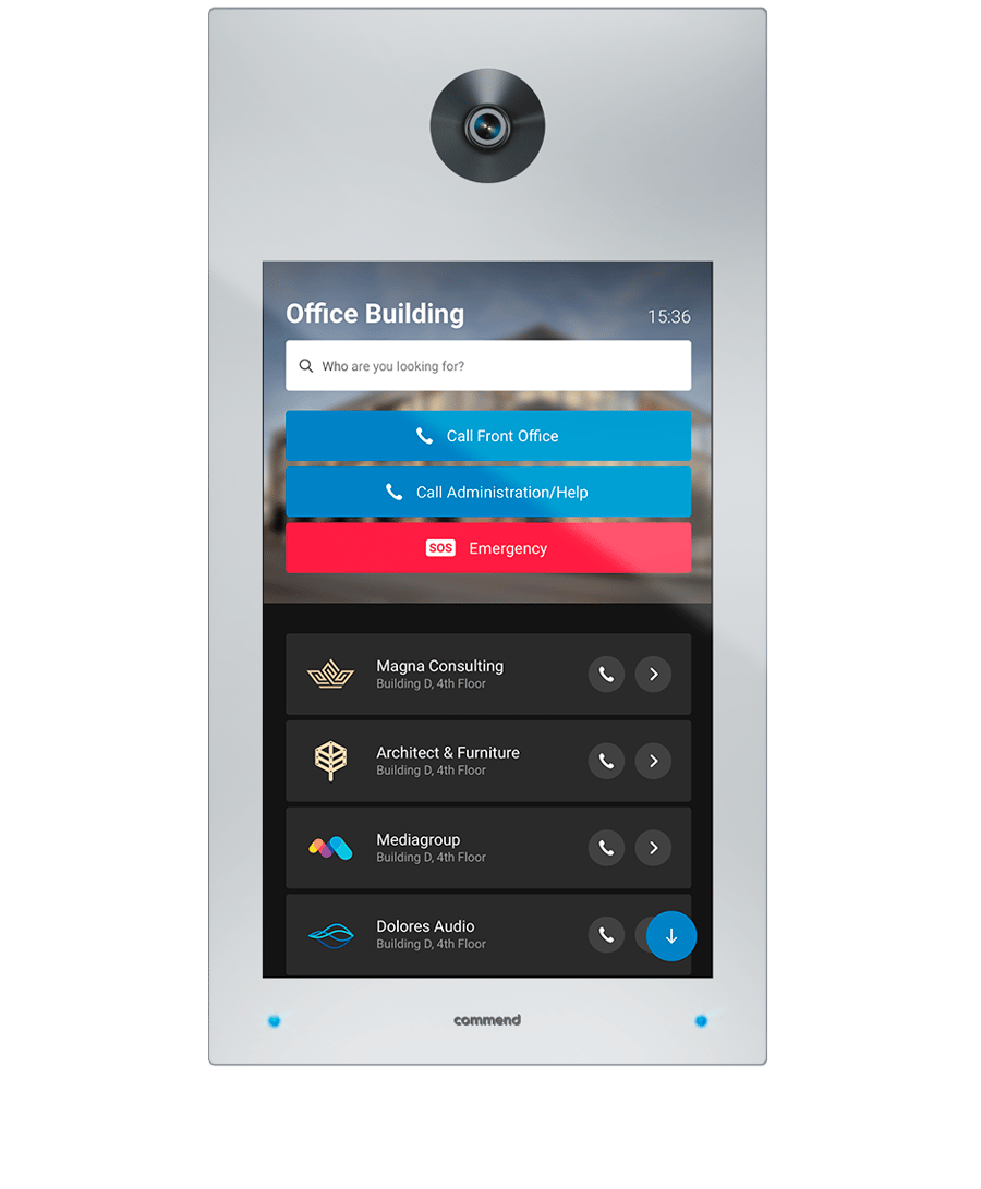Touch Screen Intercom: Glove Challenge - Commend od10