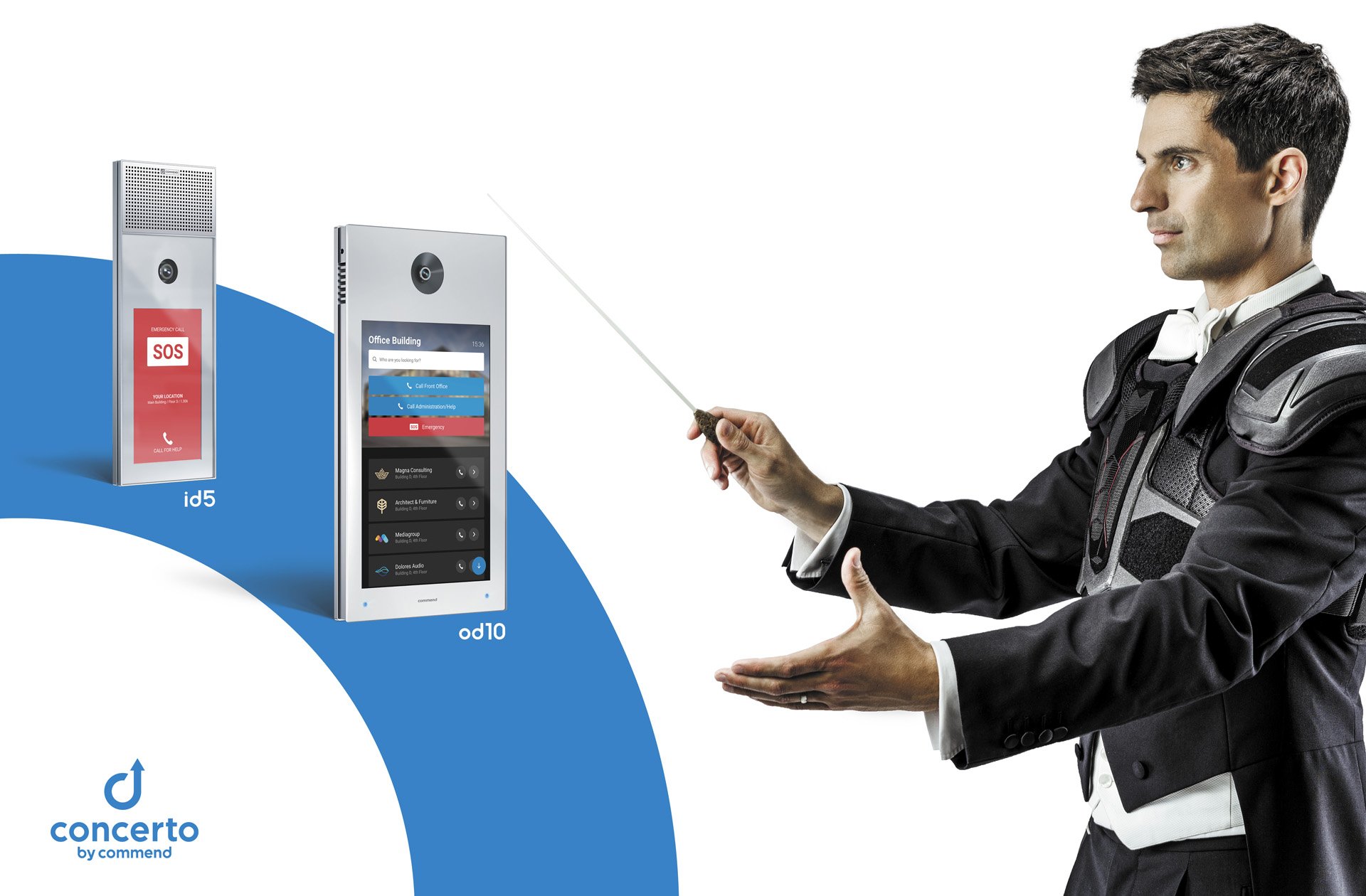 The new COMMEND CONCERTO Intercom Series. Security meets Aesthetics.