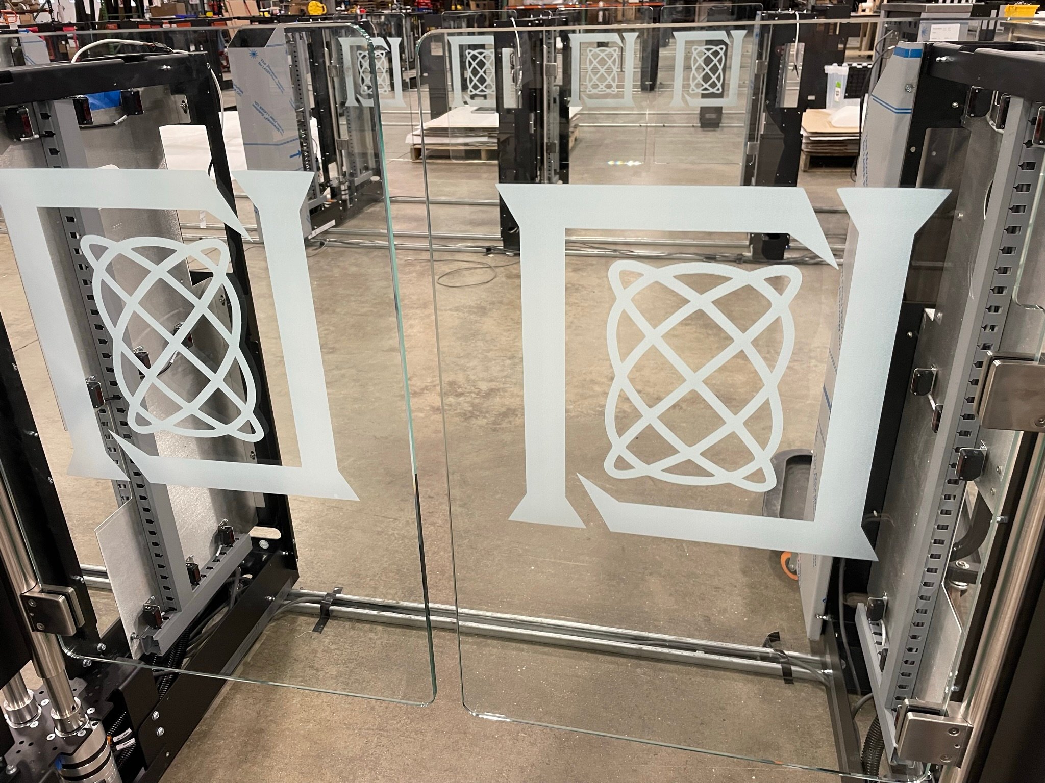 Glass Swing Arm Turnstile Branding and Security in Your Lobby: Orion ...