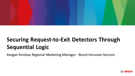Securing request to exit detectors through sequential logic