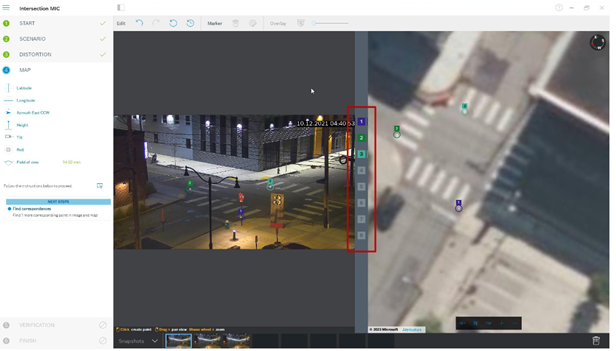 Target Geolocation Using Security Cameras and Map-Based VMS Software